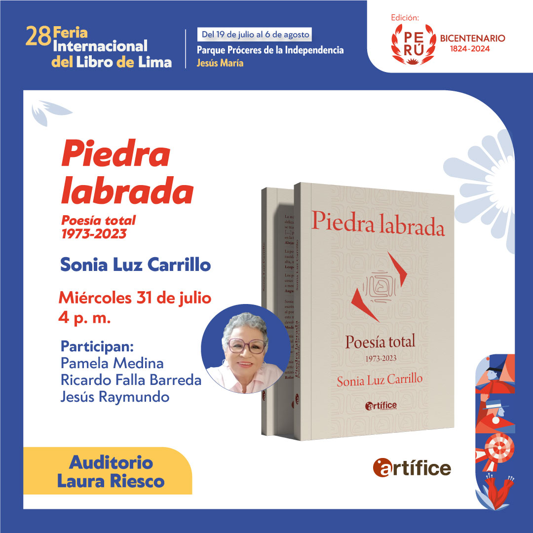 EDITORIAL ARTÍFICE presenta obra de SONIA LUZ CARRILLO que celebra cincuenta años de creación ...
